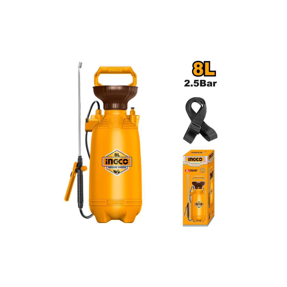 Rociadora a presion 8L – Tienda Ingco Mexico
